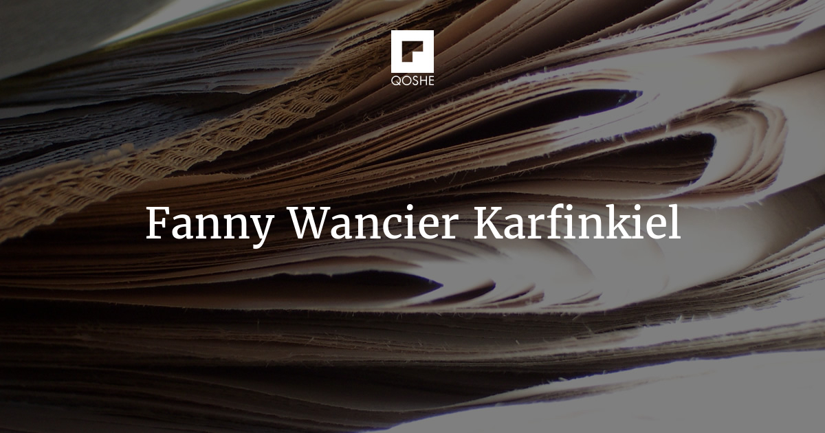 QOSHE - Desinfectar la mente - Fanny Wancier Karfinkiel